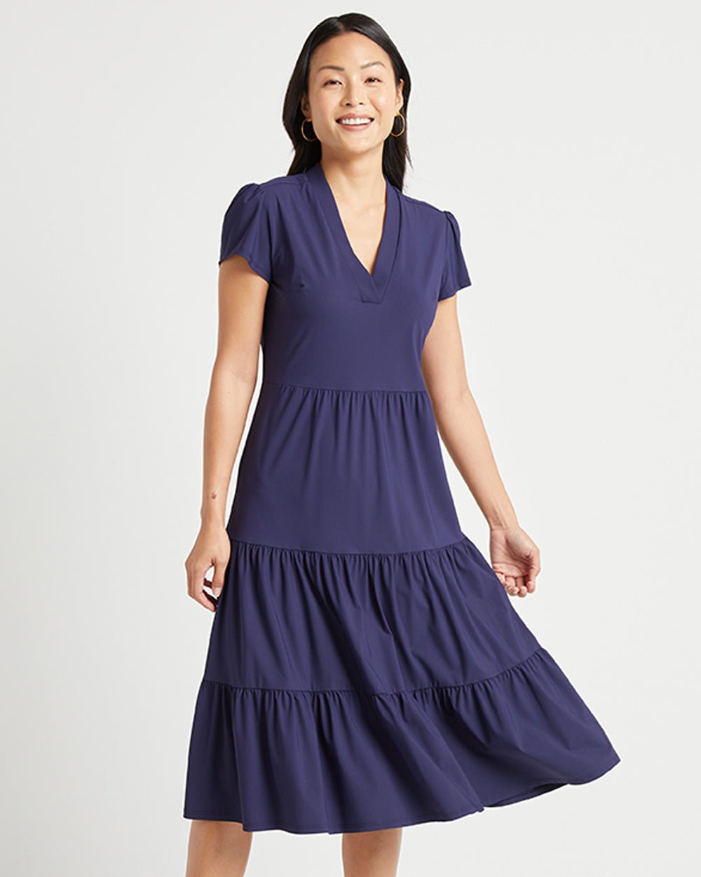 Jude Connally - Libby Dress Jude Cloth - Navy – Shorely Chic Boutique